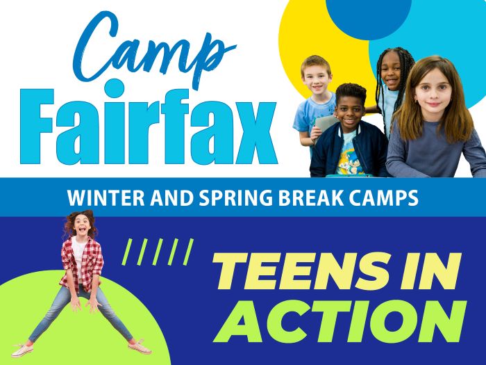 Camp Fairfax and Teens in Action Winter/Spring Program Registration Opens October 15 ...